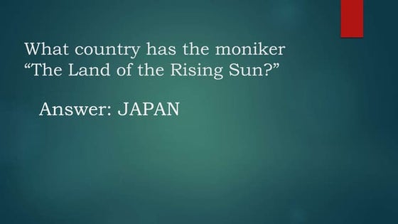 Japan presentation | PPT