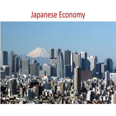 Japanese economy | PPTX