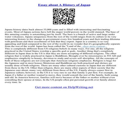 Japanese Essay Paper | PDF