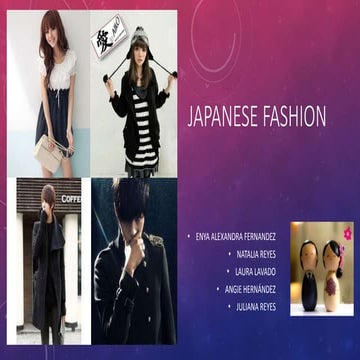 Japanese fashion | PPTX