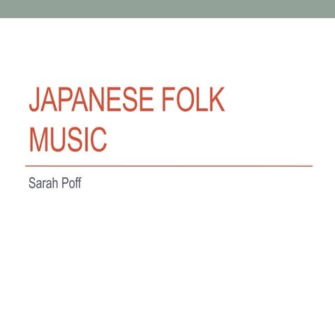 Japanese Folk Music.ppt