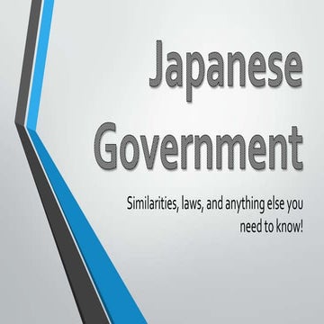 Japanese Government | PPTX
