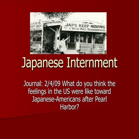 Japanese Internment | PPTX
