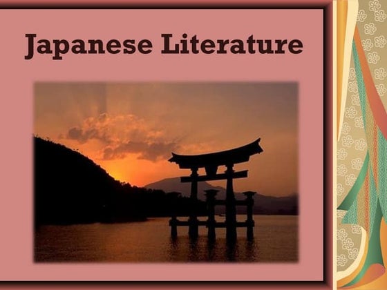 Japanese literature | PPTX