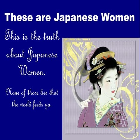 Japanese Women Their Roles In Society | PPT