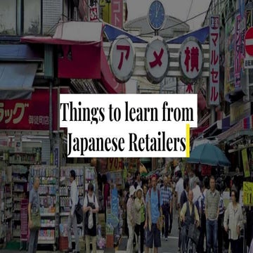 Japanese Retail and consumer behaviour | PPTX