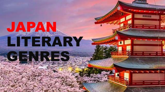 Japanese Literature | PPTX