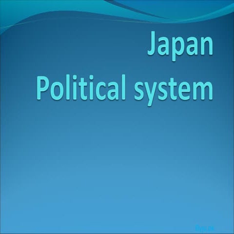 Japan political system new | PPT