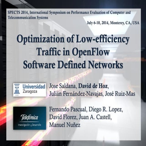Optimization of Low-efficiency Traffic in OpenFlow Software Defined Networks | PDF
