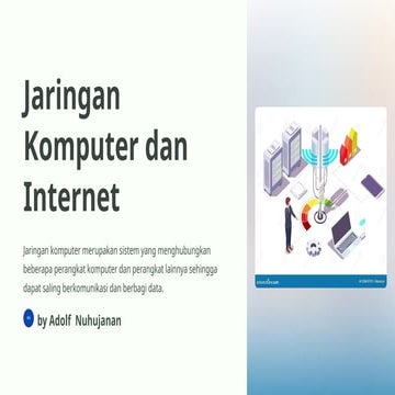 Penjelasan Jaringan Komputer dan Internet | PPTX