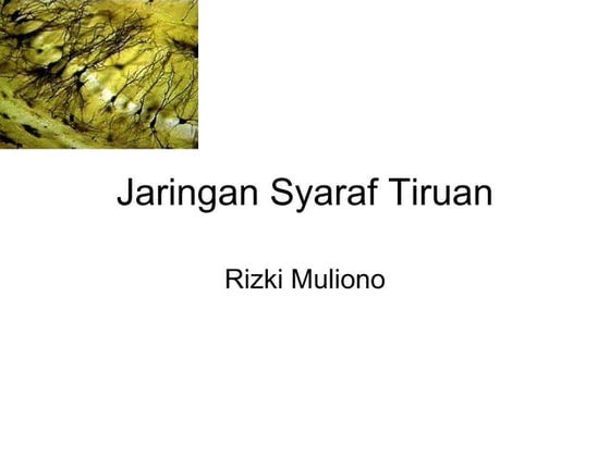 Jaringan saraf tiruan_kelompok5_Artificial | PPT