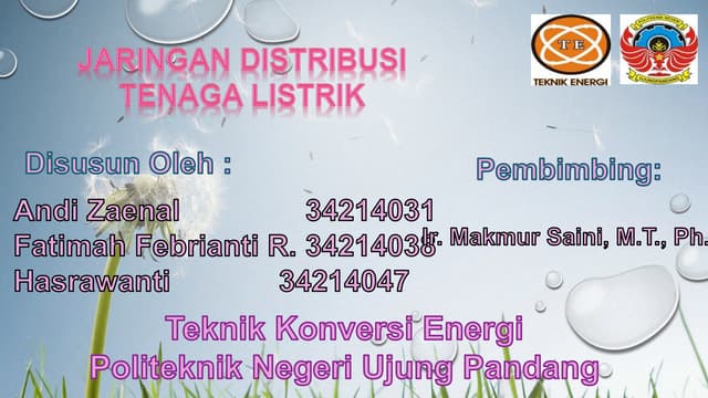 GARDU DISTRIBUSI SISTEM TENAGA LISTRIK 20 Kv/380 V | PPTX