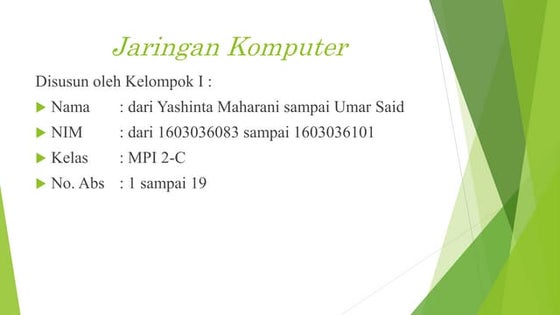 Makalah jaringan komputer aplikom | PDF