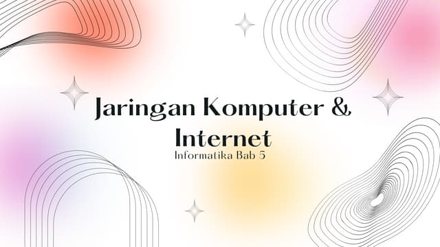 Jaringan Komputer dan Internet Kelas 10 | PDF