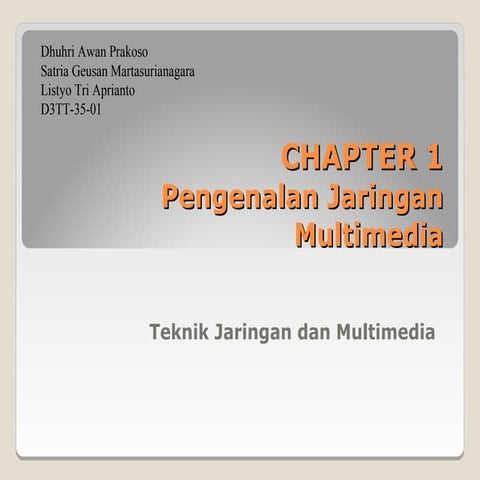 Jaringan multimedia | PPT