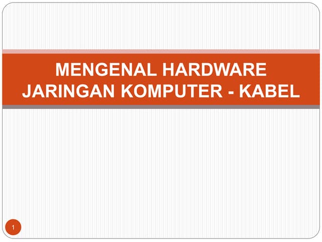 instalasi jaringan sederhana/dasar dengan menerapkan topologi | PPT