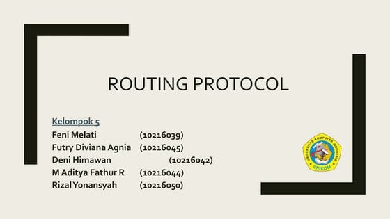 Routing Information Protocol | PPT