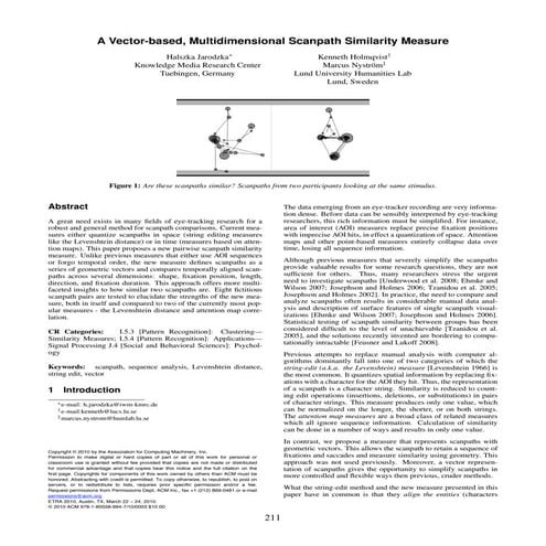 Goldberg Scanpath Clustering And Aggregation | PDF