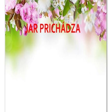 Jar prichádza prezentácia na úvod | PPT