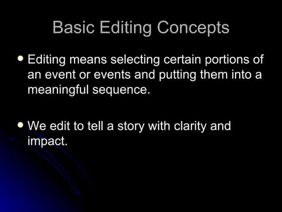 Photograph editing | PPT