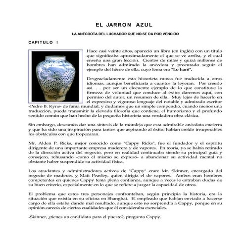 Jarron azul | PDF
