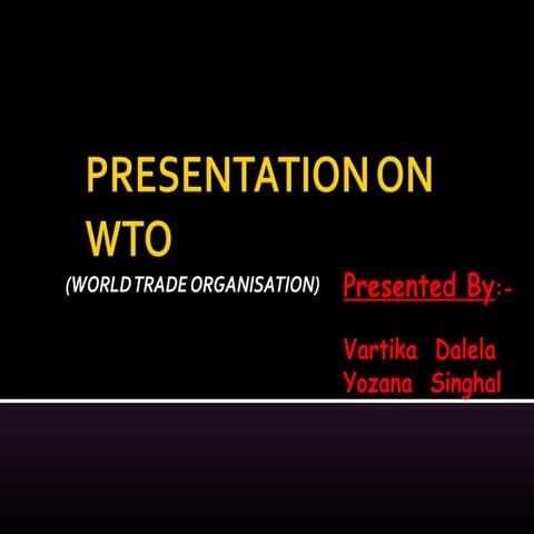 Wto ppt | PPT
