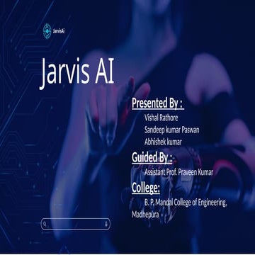 Jarvis AI Project FinalWeTalkWith ai.pptx