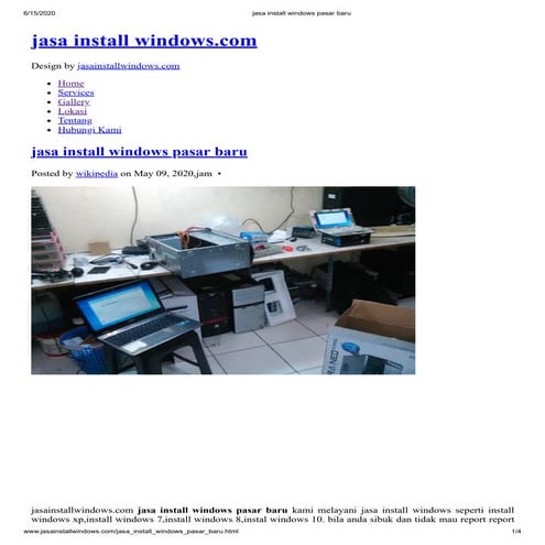 Jasa install windows pasar baru | PDF