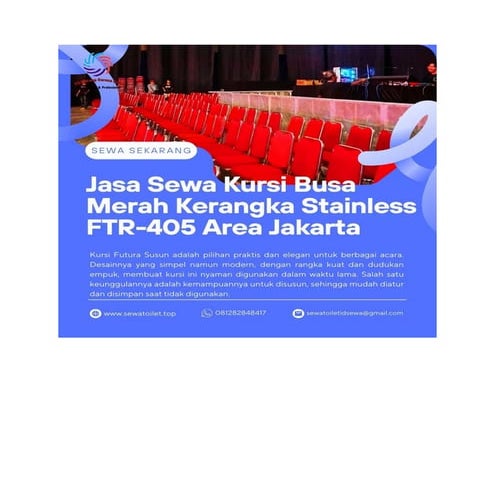 Jasa Sewa Kursi Busa Merah Kerangka Stainless FTR-405 Area Jakarta.pdf