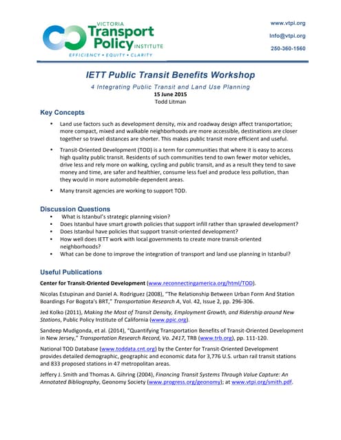 Transit Oriented Development - TOD - Human Settlement Planning - Architecture | PDF