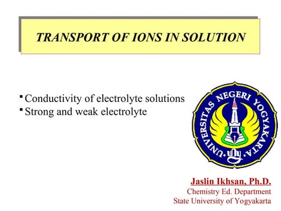 Determination of equivalence conductance, degree of dissociation and dissociation constant of ...