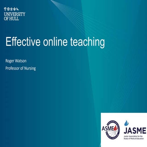 Effective online teaching | PPT