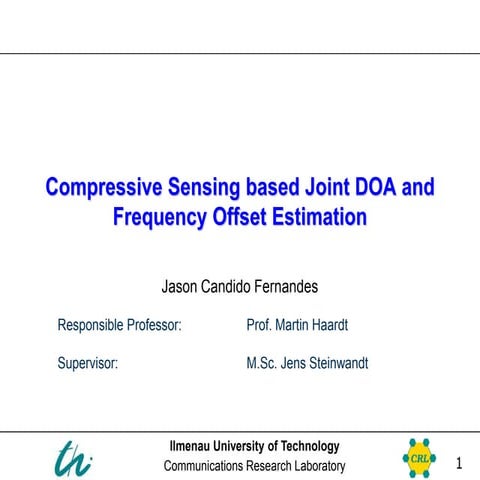 Joint Doa And Offset Frequency Estimator Ppt