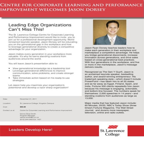 Jason Dorsey Letter | PDF