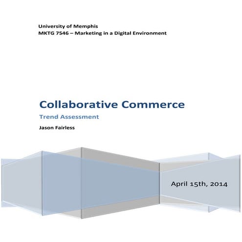 Collaborative Commerce - Trend Assessment Report | PDF