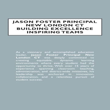 Jason Foster Principal New London CT Building Excellence.pptx