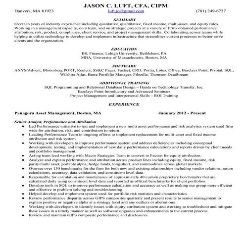 richardbarrettresume | PDF