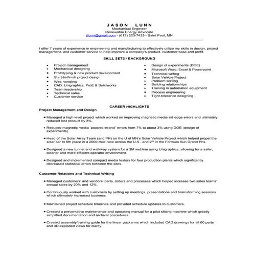 Jason Lunn - Resume | DOC