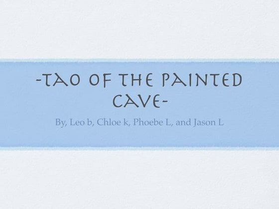 Boy of the Painted Cave Timeline | KEY | Books and Literature