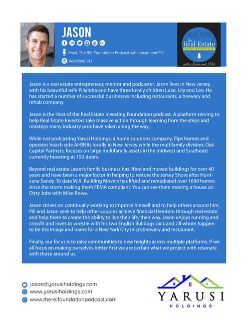 The career of jason grosfeld presentation | PPT