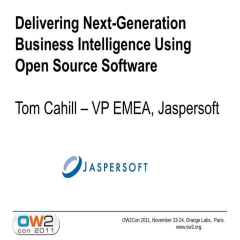 Jaspersoft Open Source Business Intelligence | PPT
