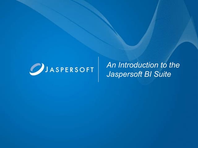 Community or Commercial: Which Edition of JasperSoft is Right For You? | PPTX | Web Development ...