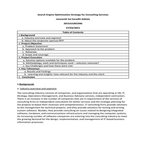 🔹 SWOT Analysis: Boutique Consulting Firms in 2025 🔹 | PDF