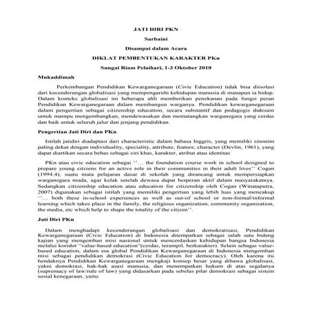 Jati diri p kn | PDF