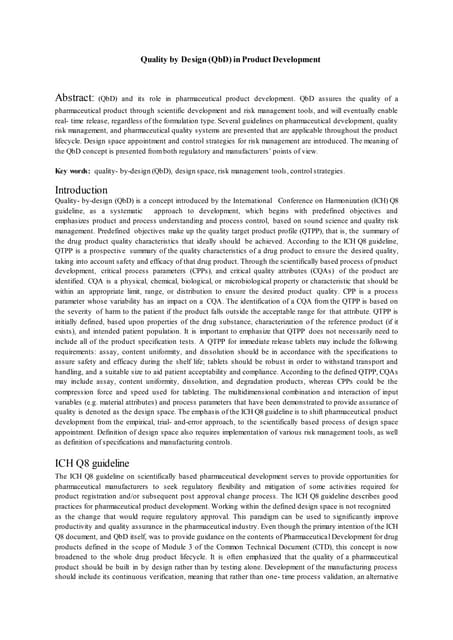 ICH Q11 Slide Summary | PPT