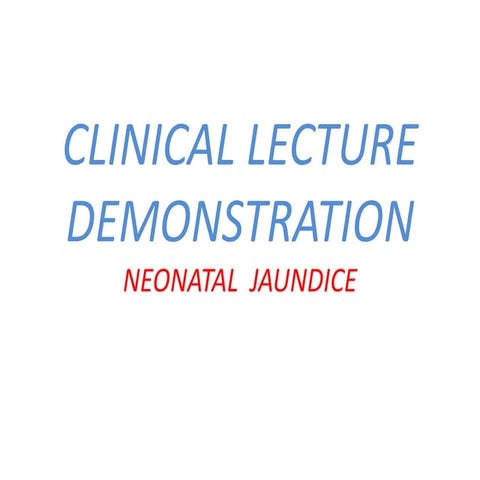 neonatal Jaundice | PPT