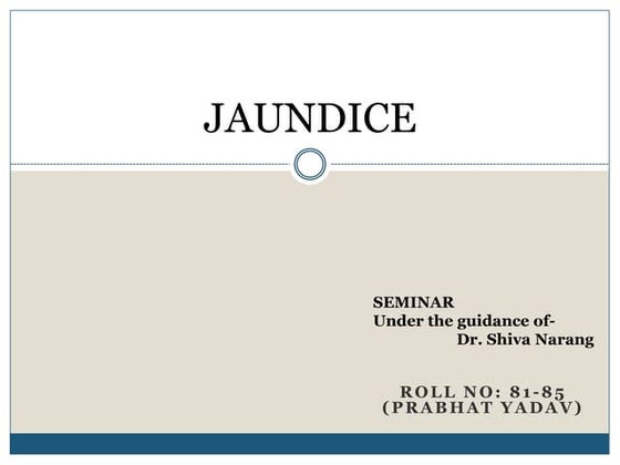 Jaundice | PPT