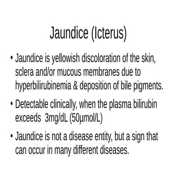 Jaundice slide share detailed topics new | PDF