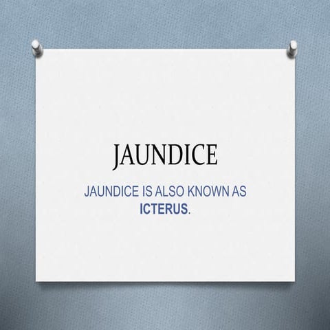 jaundice-(three types)- pre hepatic, hepatic , post hepatic | PDF