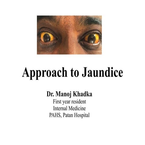 jaundice-(three types)- pre hepatic, hepatic , post hepatic | PDF